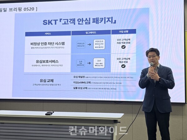 [현장] SKT, 유심보호서비스·FDS 2.0 고객 안심 패키지 모든 가입자 적용···유심·단말 복제 우려 끝
