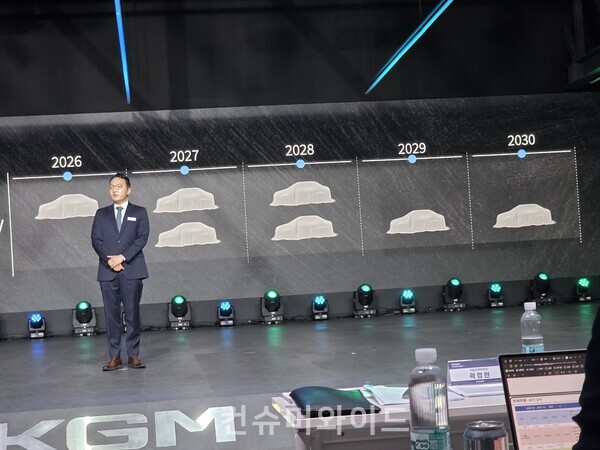 [현장] KGM, 2030년까지 신차 7종...친환경 SUV 중심 실용적 라인업 확대